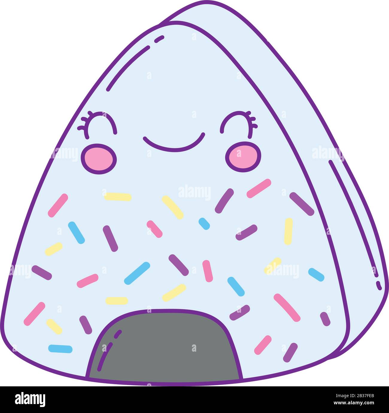 rice ball cartoon design, Kawaii expression cute character funny and ...