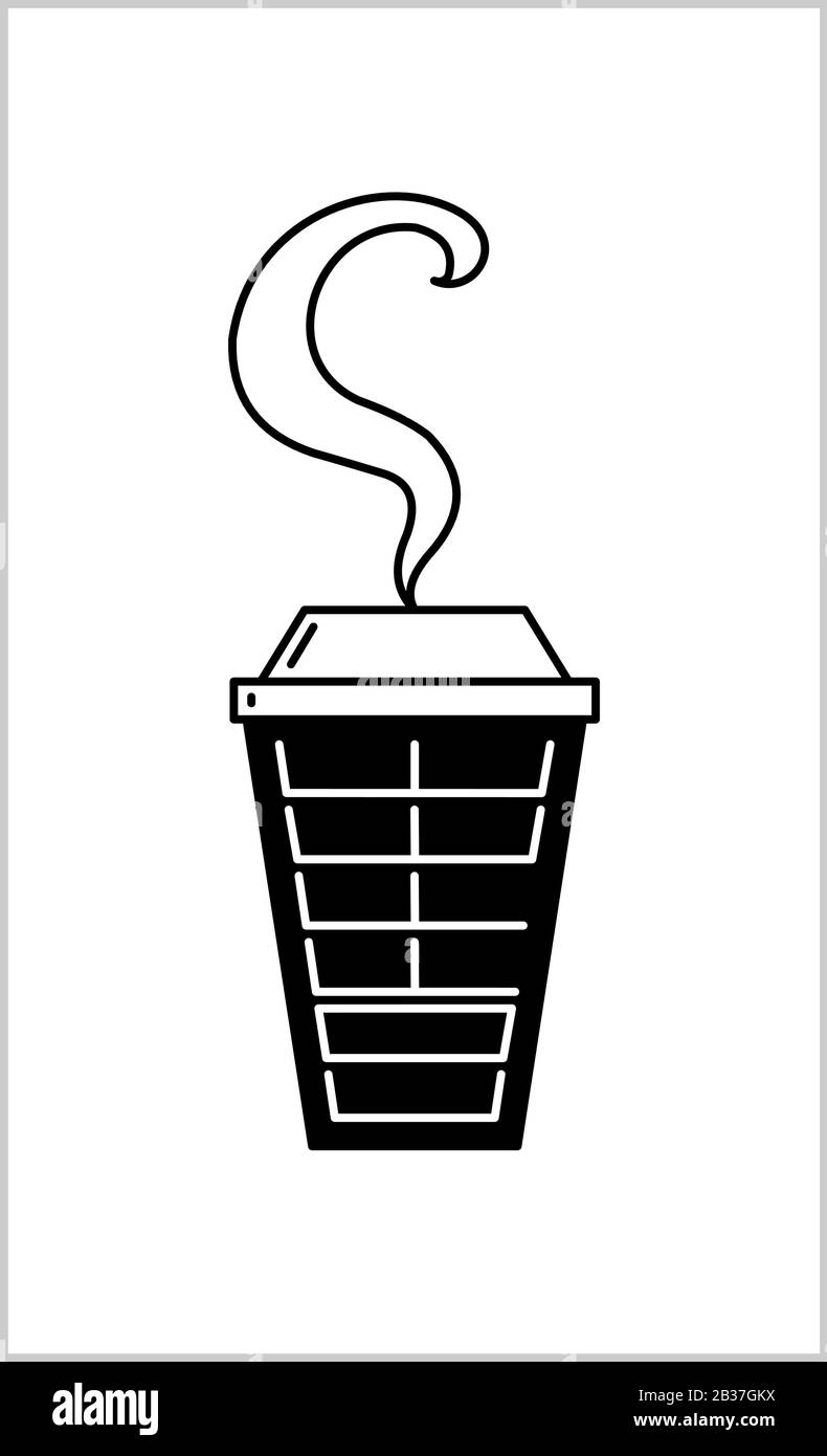 Coffee symbol sign in Black and White Stock Photos & Images - Alamy