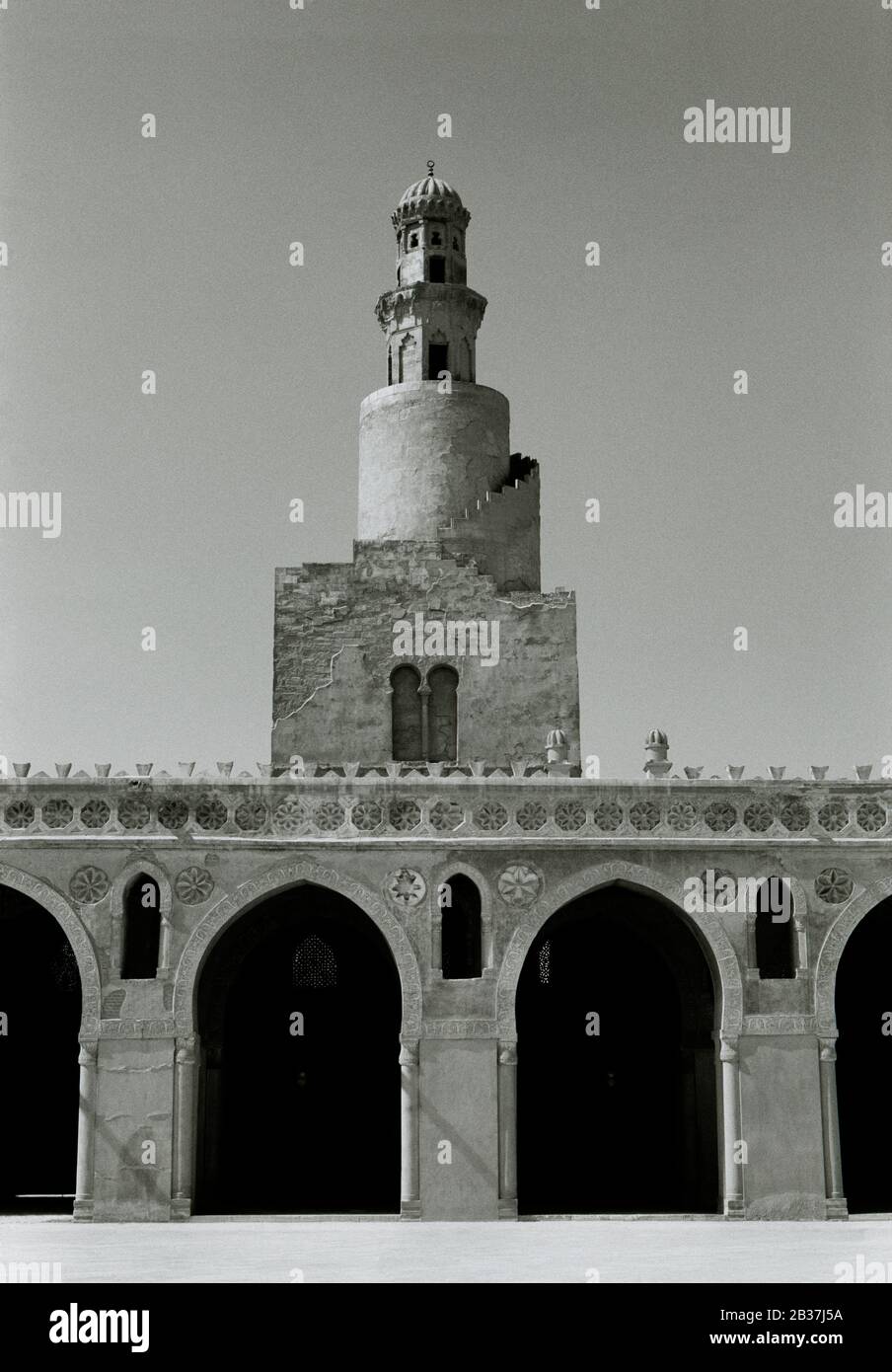 Travel Photography - Ziggurat minaret of the Mosque of Ibn Tulun in ...