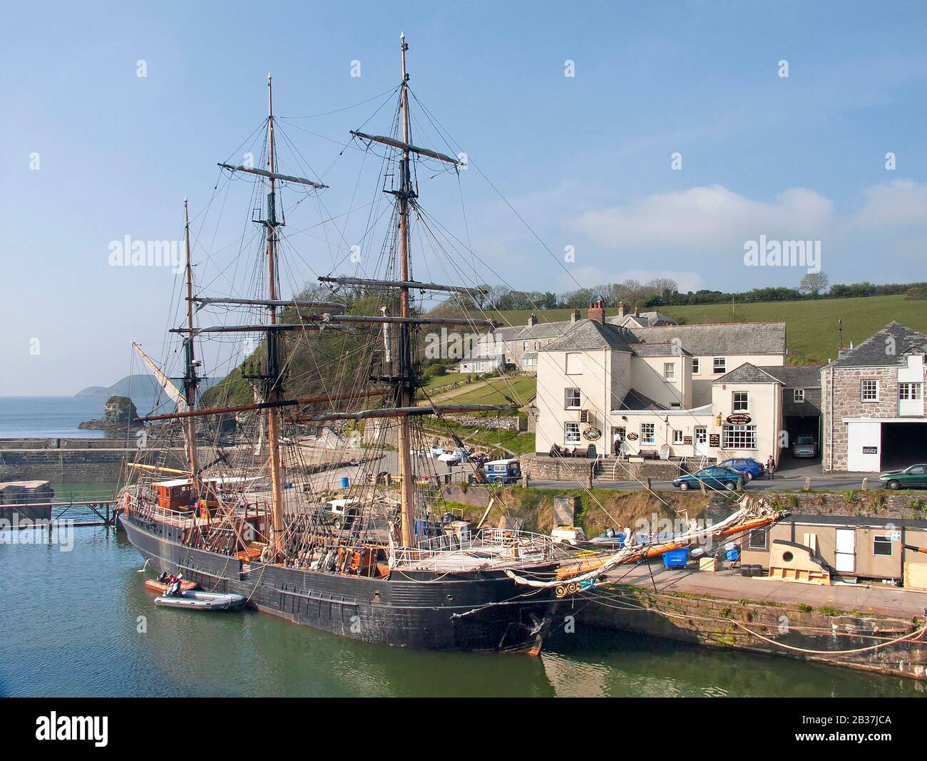 Tall Ships Charlestown Cornwall High Resolution Stock Photography and ...