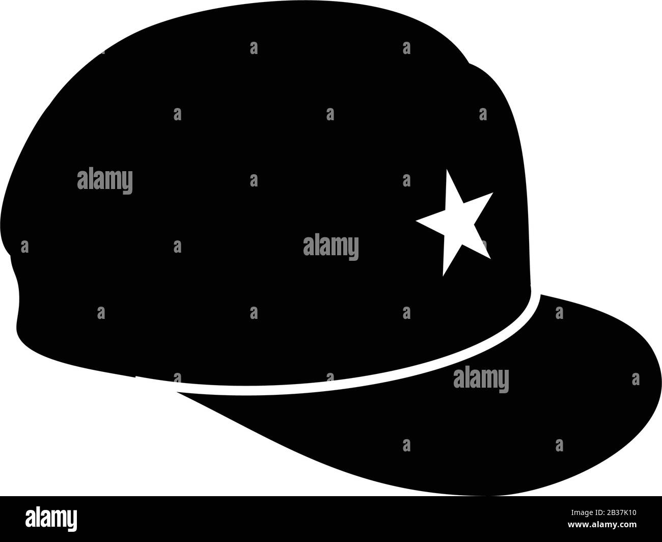 Hat icon template black color editable. Hat icon symbol Flat vector ...