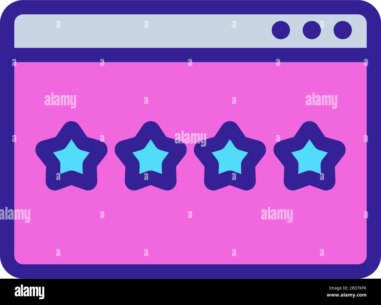 positive review icon vector. Isolated contour symbol illustration Stock ...