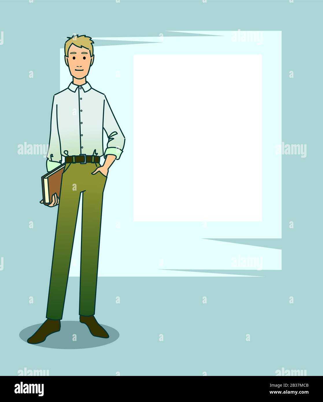 Caucasian guy in shirt Stock Vector Images - Alamy