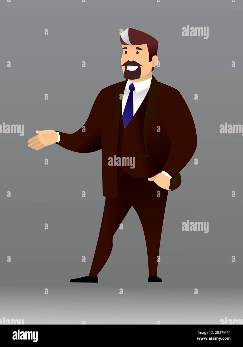 Banker beard Stock Vector Images - Alamy