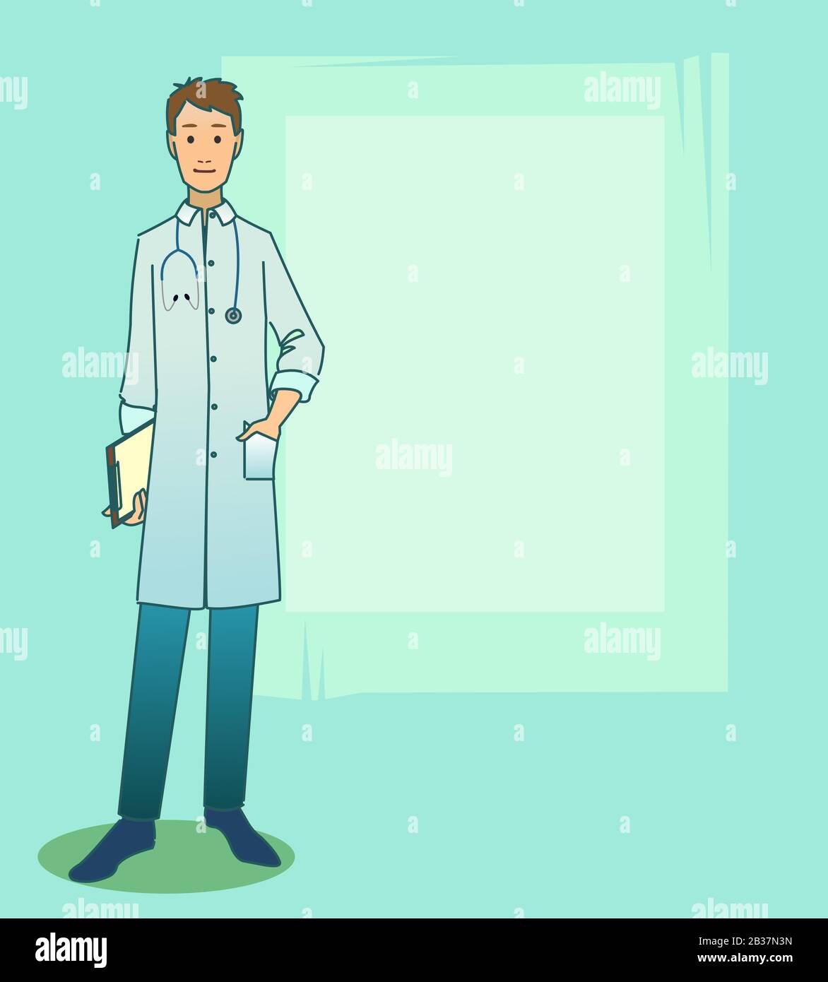 A medical gown Stock Vector Images - Alamy