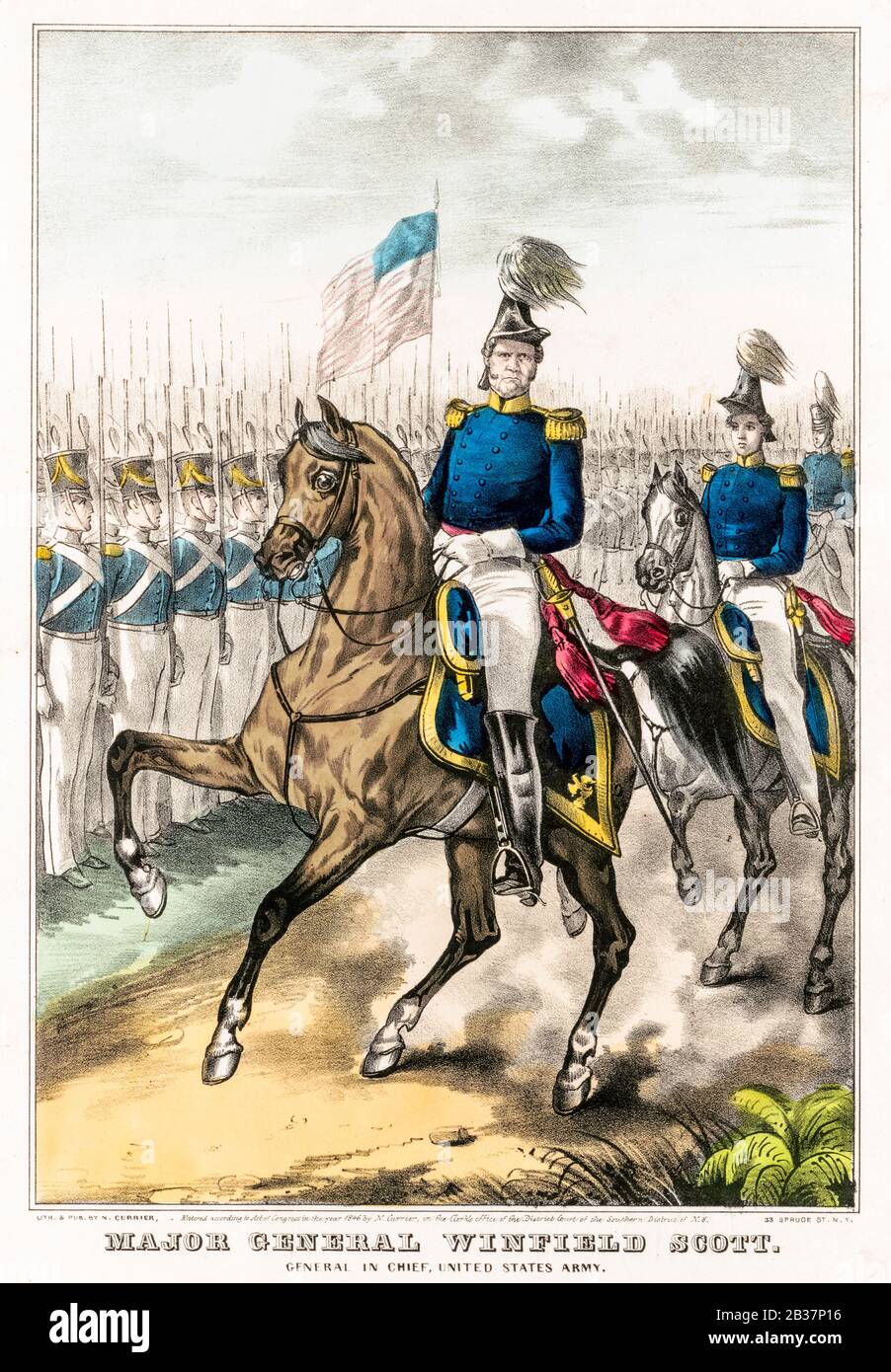 Major General Winfield Scott (1786-1866), General in Chief, United ...