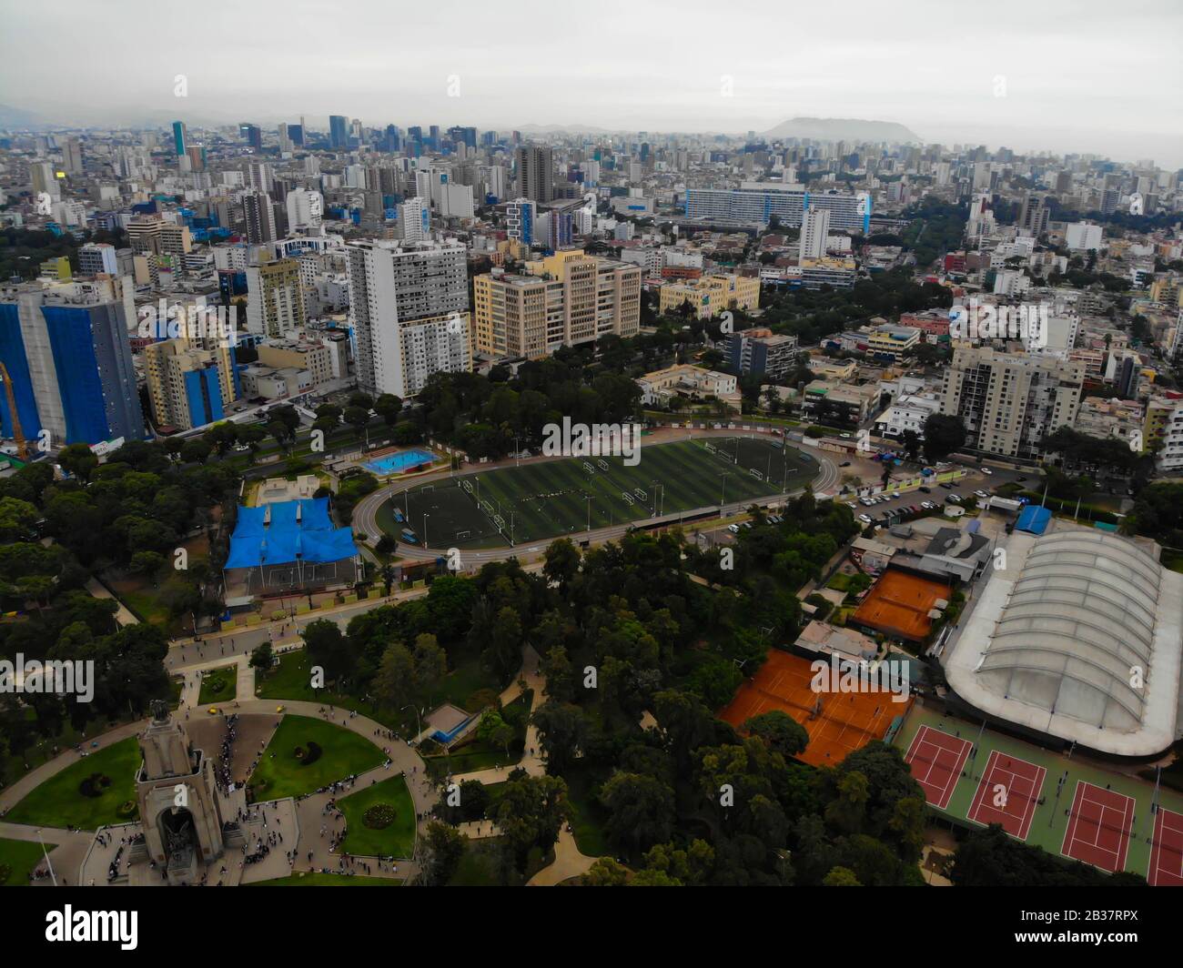 Peru city aerial trees hi-res stock photography and images - Alamy