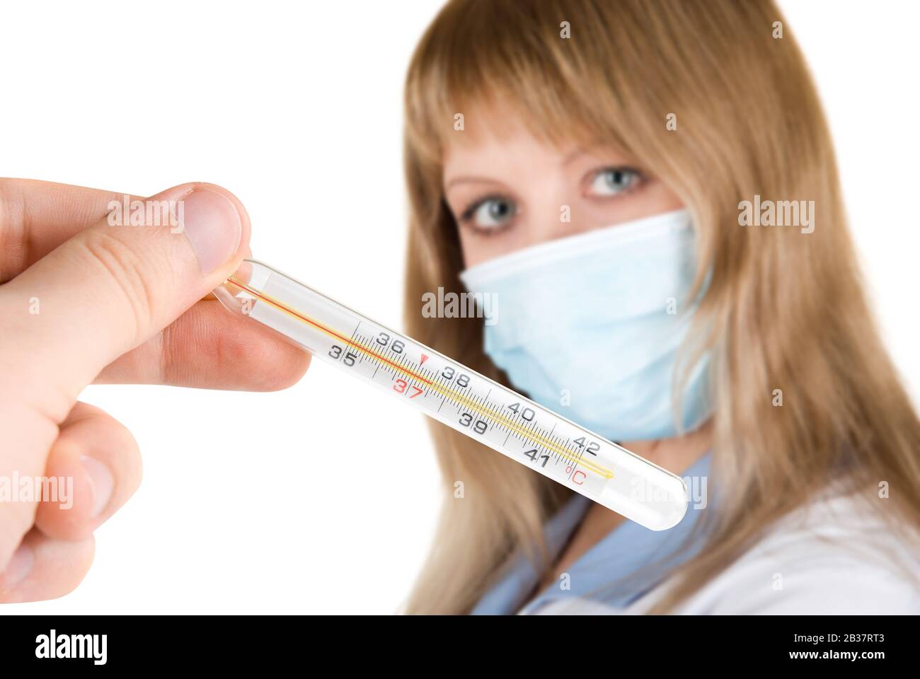 Hand check the temperature Stock Photo - Alamy