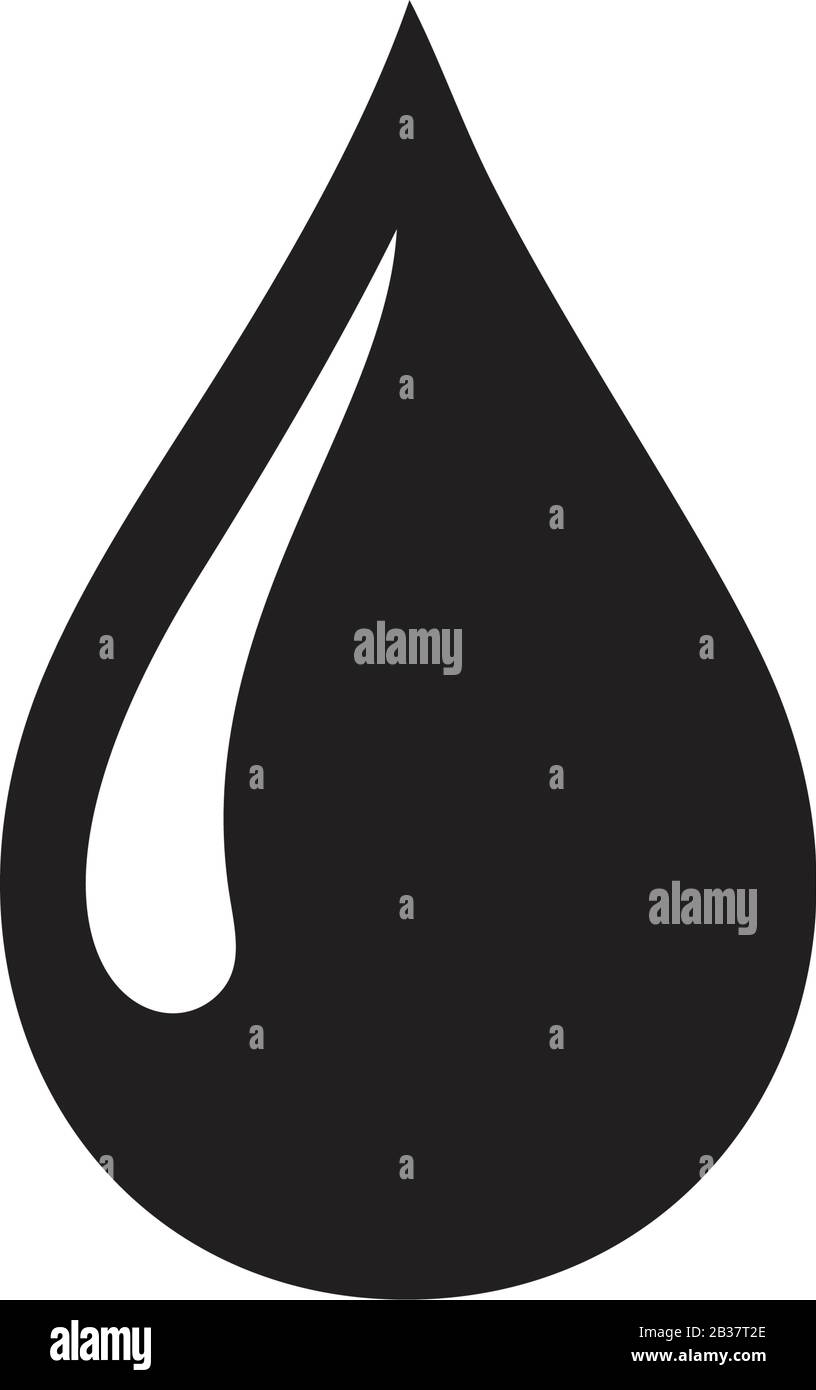 Black drop icon template black color editable. Black drop icon symbol ...