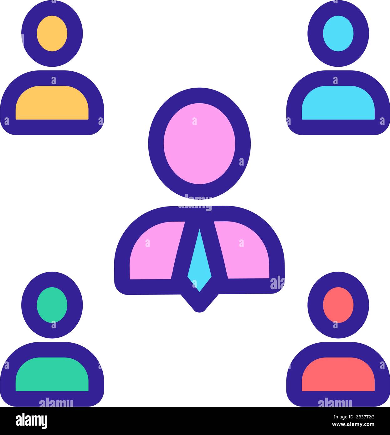 Attracting customers icon vector. Isolated contour symbol illustration ...