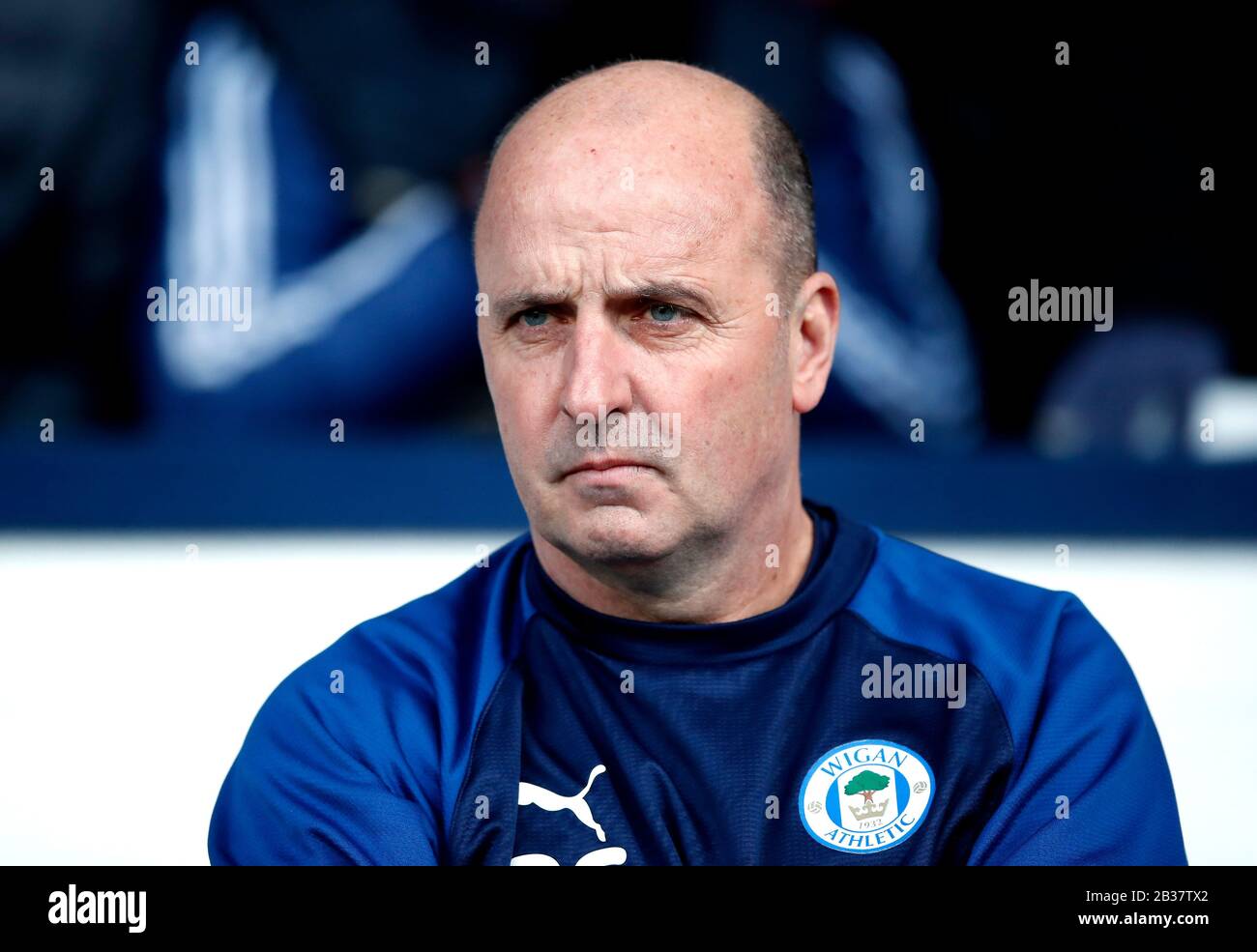 Wigan Athletic manager Paul Cook Stock Photo - Alamy