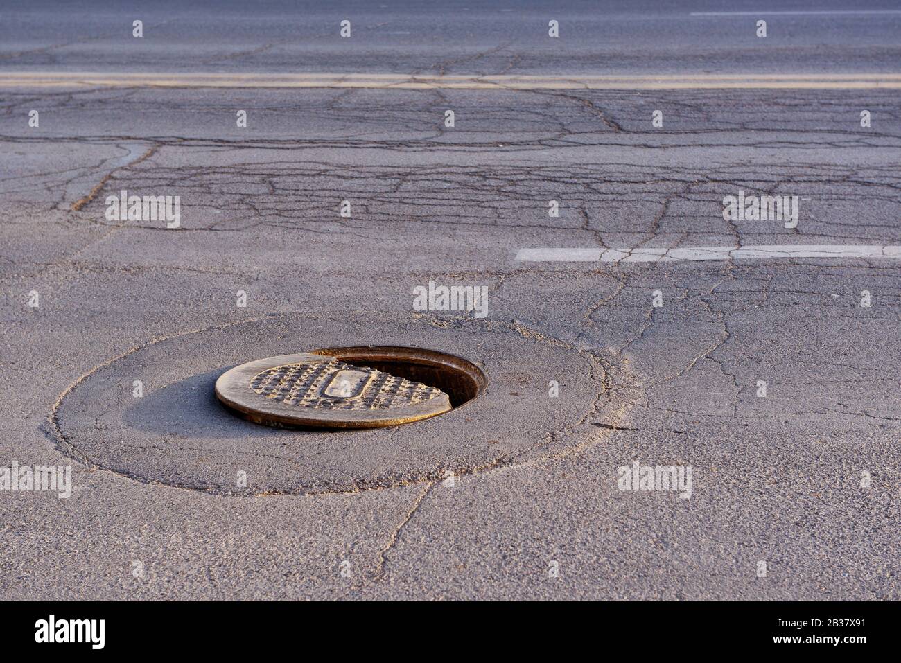 Manhole signs hi-res stock photography and images - Alamy