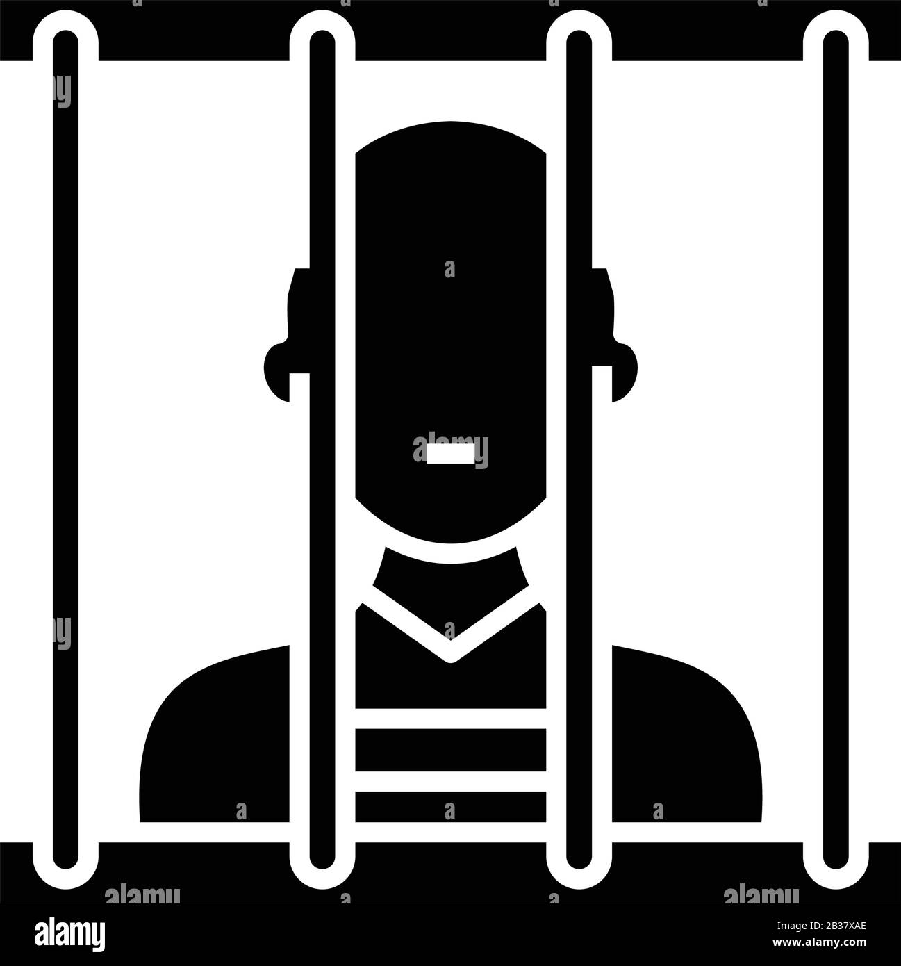 Black male prison guard Stock Vector Images - Alamy