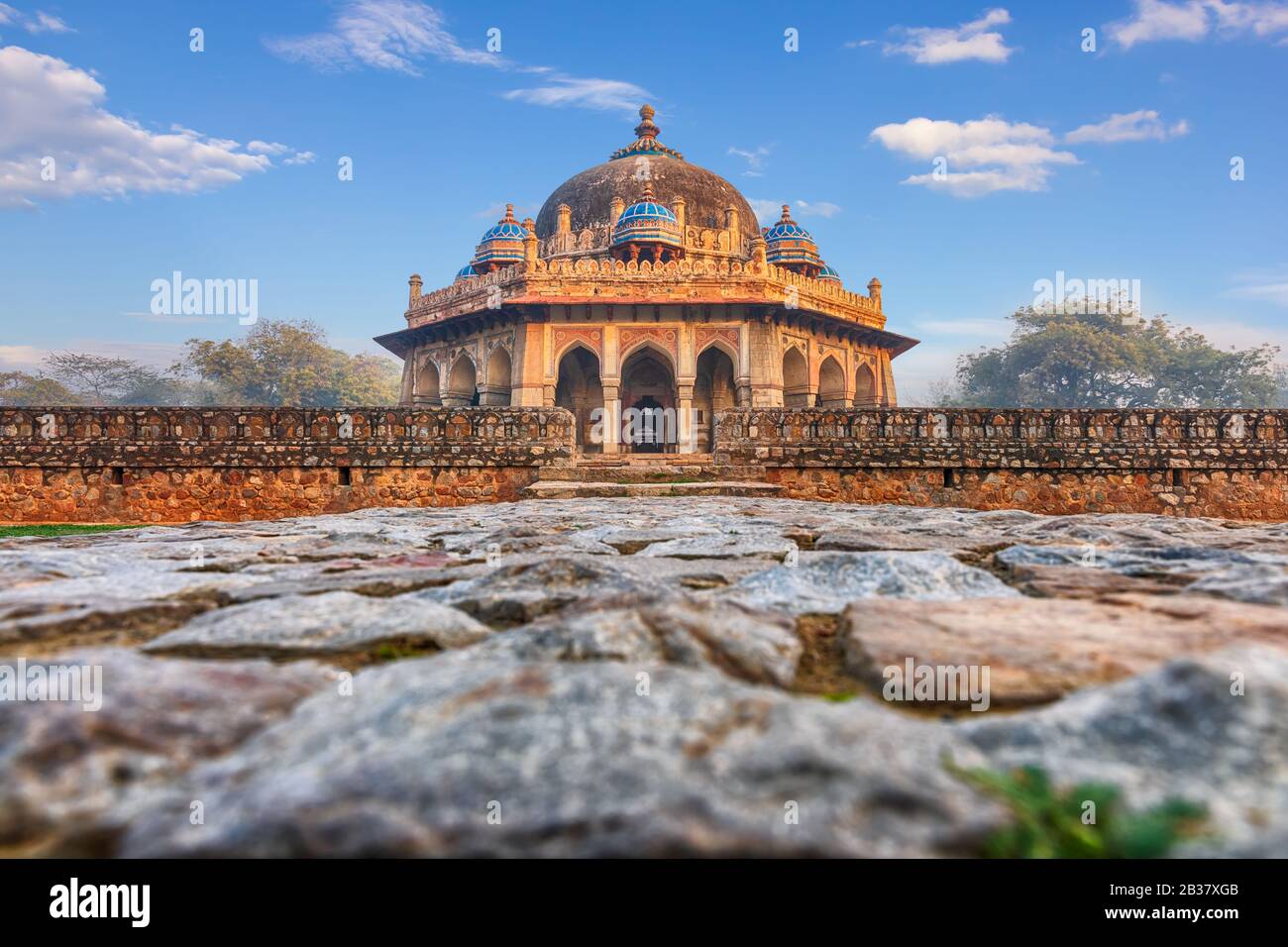 Isa Khan's Tomb near the Humayun's Tomb in India, New Dehli Stock Photo ...