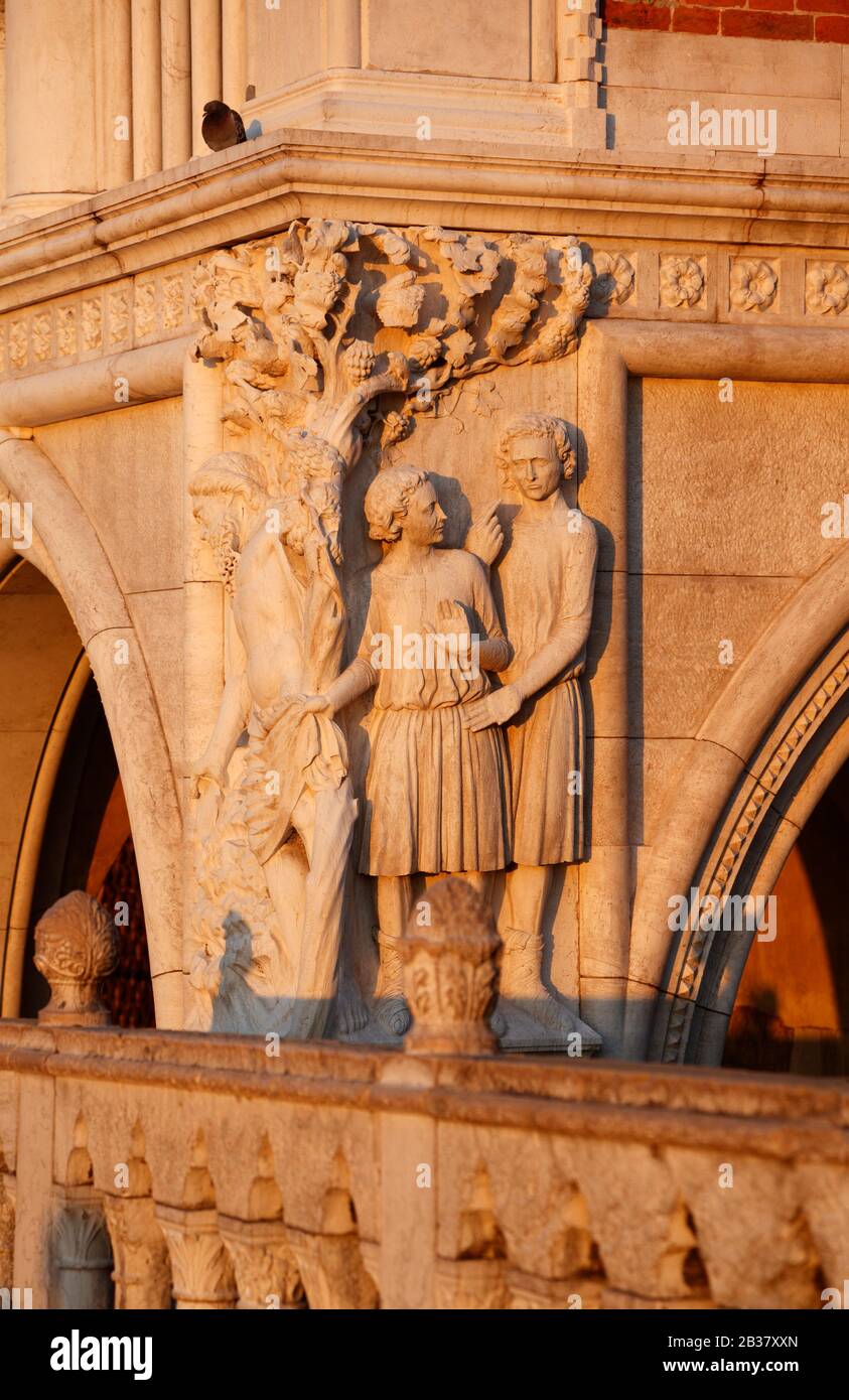 Drunkness of Noah, two Sons Ham and Sem, Doge's Palace, the Finest Late ...