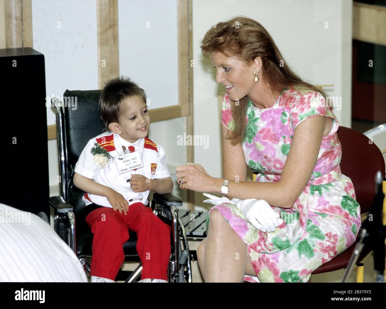 Sarah Ferguson, HRH Duchess of York with Daniel Pederson during her ...