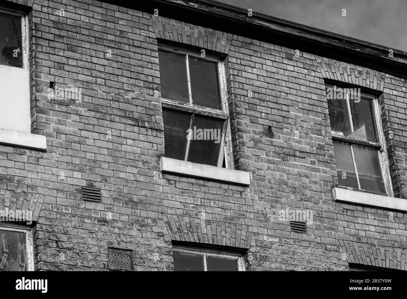 Rundown building with broken windows hi-res stock photography and ...