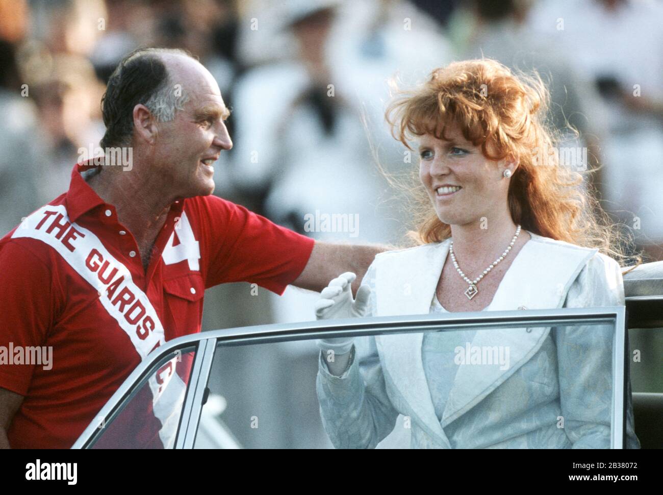 The duchess of york and her father major ronald ferguson hi-res stock ...