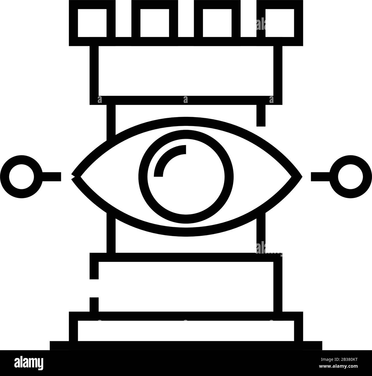 Visible opprtunities line icon, concept sign, outline vector illustration, linear symbol Stock ...
