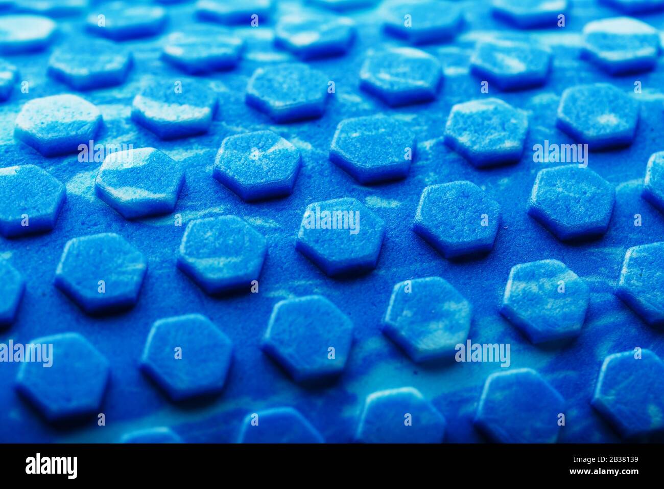Abstract blue texture with hexagonal cells the Entire screen as the ...
