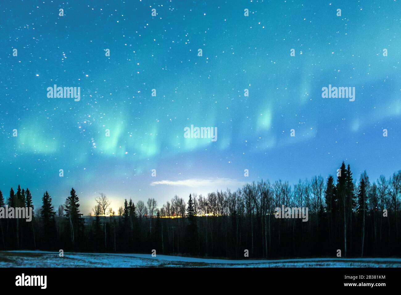 Nordlicht mit Jupiter, USA, Alaska Stock Photo - Alamy