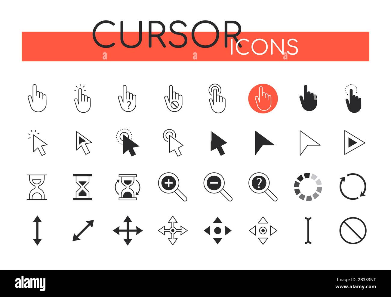 Hourglass cursor Stock Vector Images - Alamy