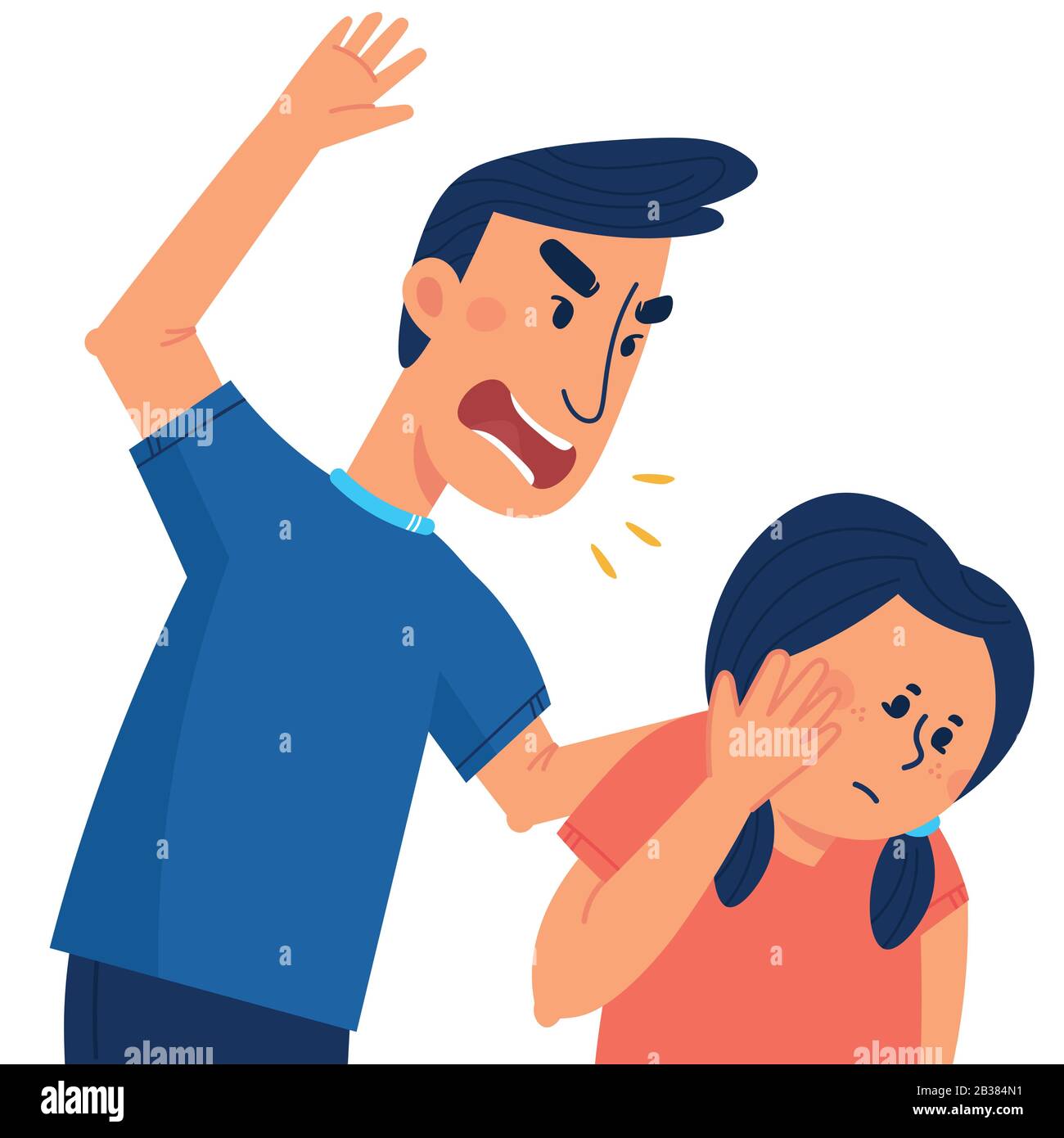 Bullying cartoon hi-res stock photography and images - Alamy