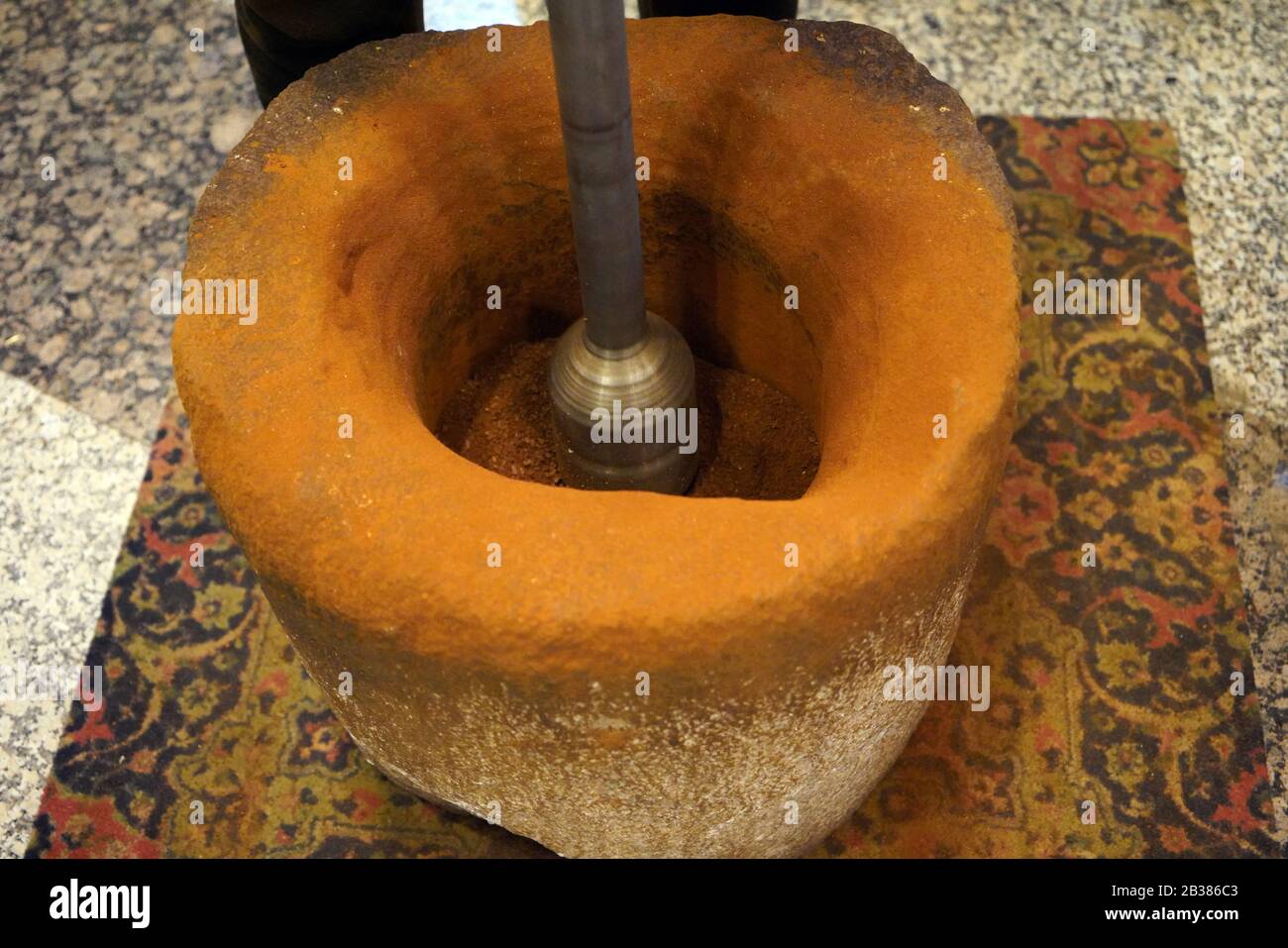 Old-fashioned manual coffee making tools Stock Photo - Alamy