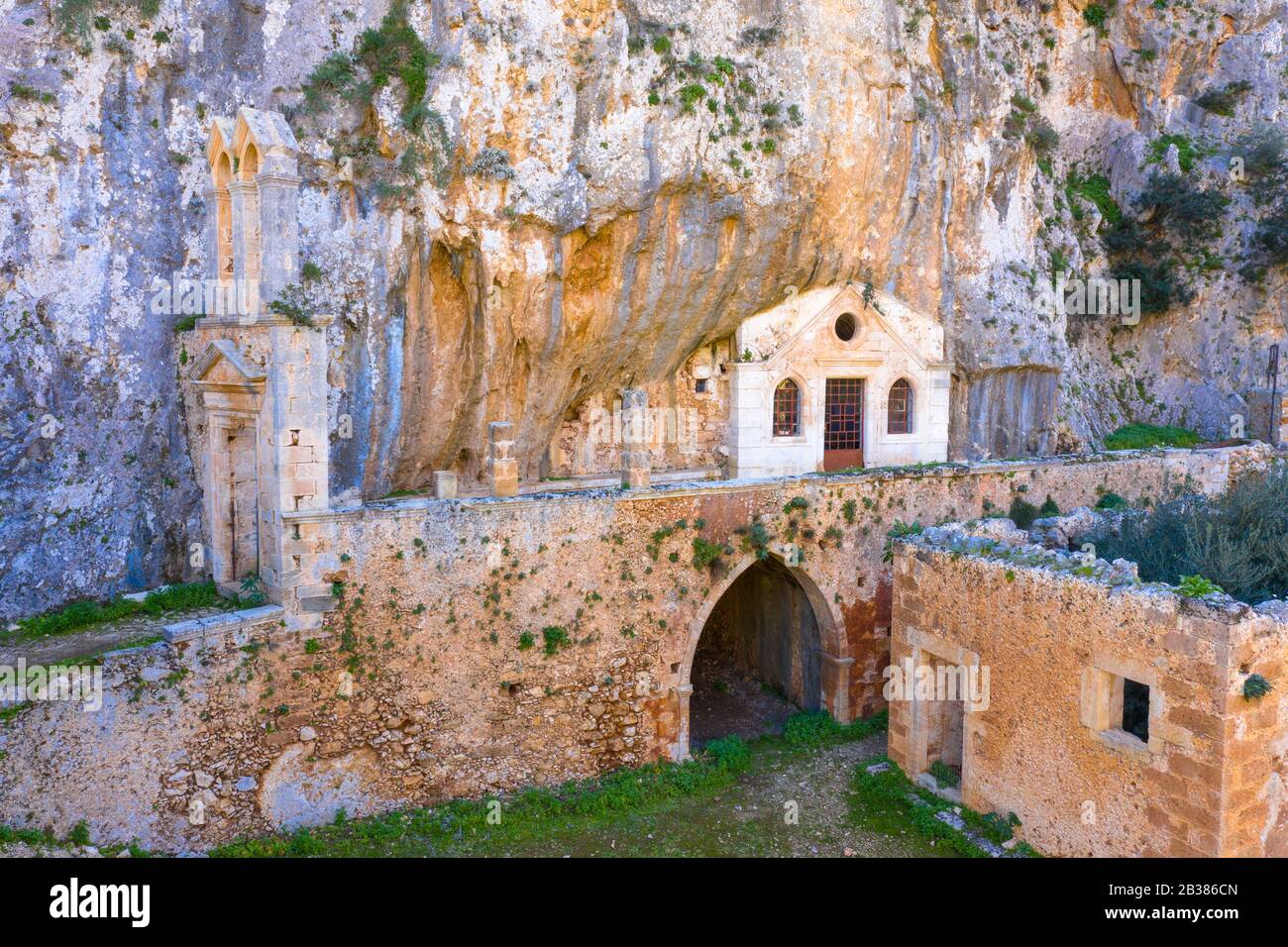 The Katholiko Monastery (church of St John the Hermit), near Gouverneto ...