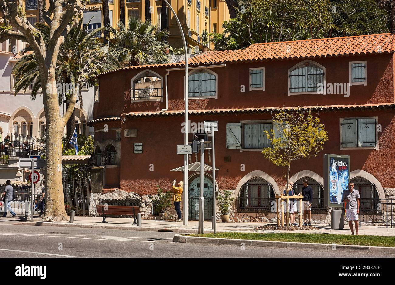 Buildings on the streets of Nice 3 Stock Photo - Alamy