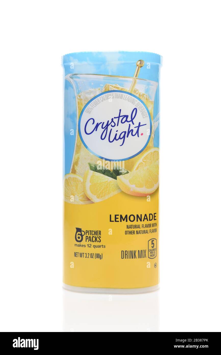 IRVINE, CALIFORNIA - AUGUST 26, 2019: A 6 count package of Crystal ...