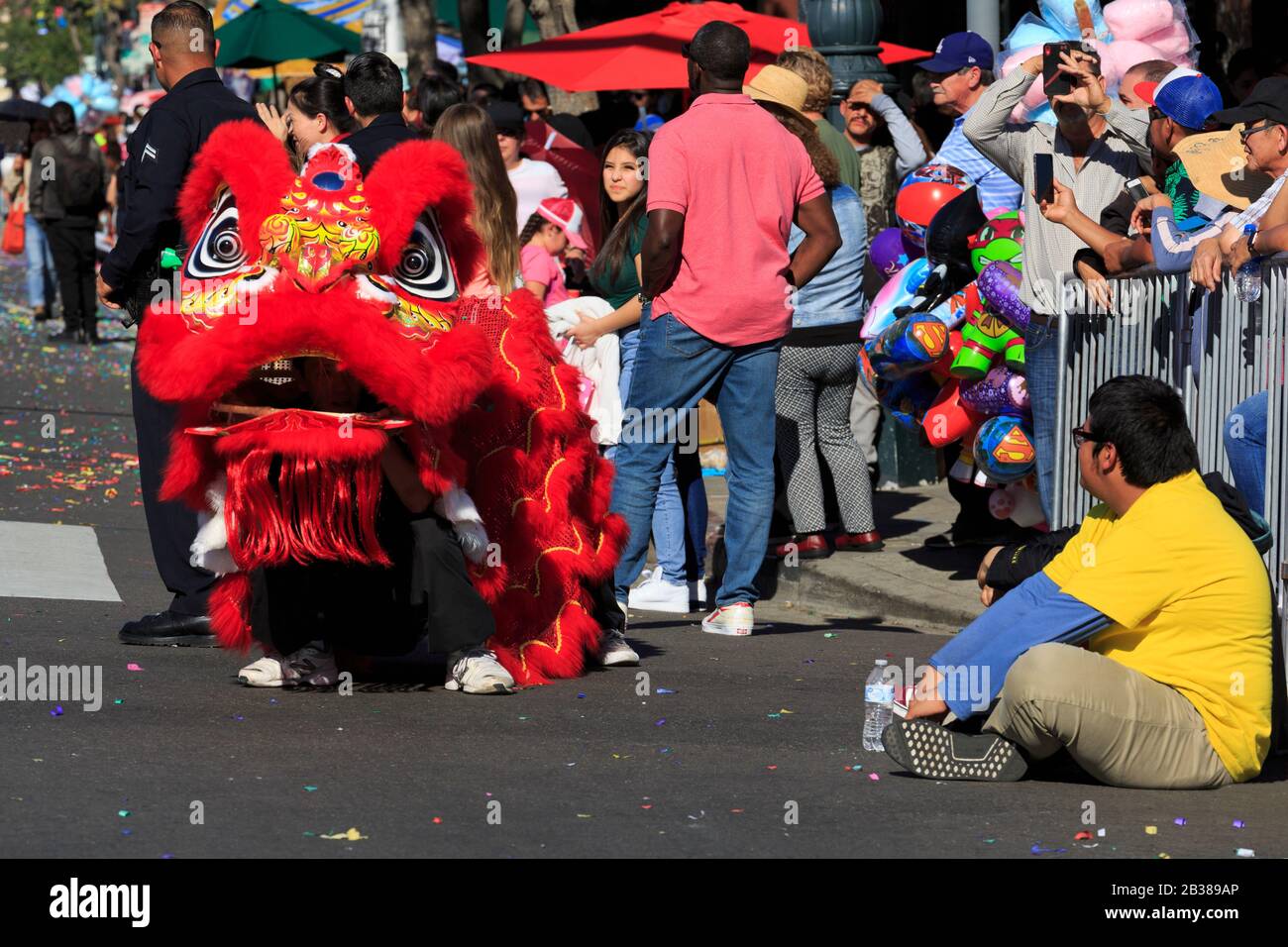 Golden Dragon Parade, Chinatown, Los Angeles, California, USA Stock ...
