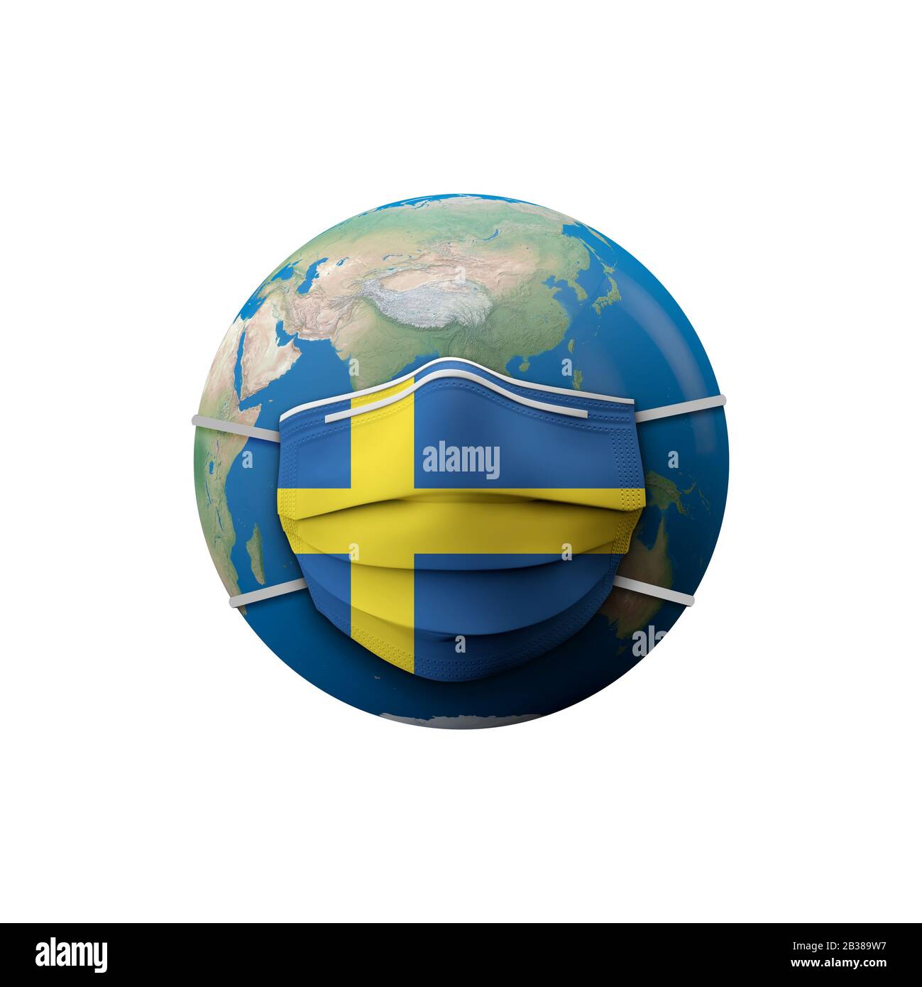 Swedish flag face hi-res stock photography and images - Alamy