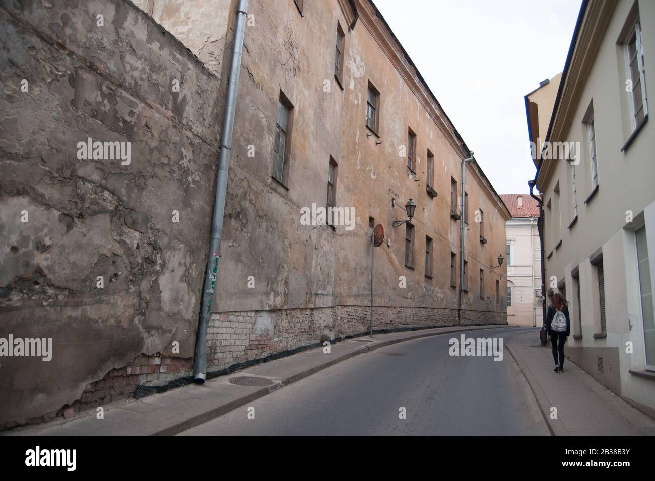 Travel in Lithuania Vilnius city street Stock Photo - Alamy