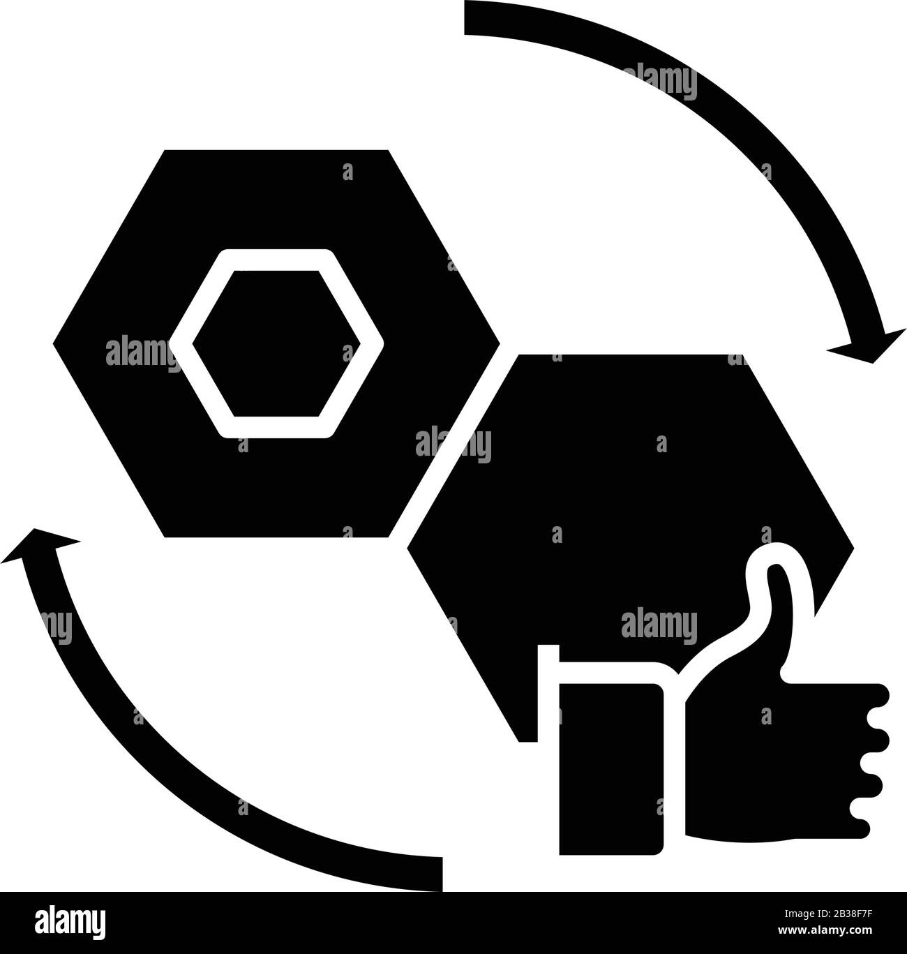 Puzzle changes black icon, concept illustration, vector flat symbol ...