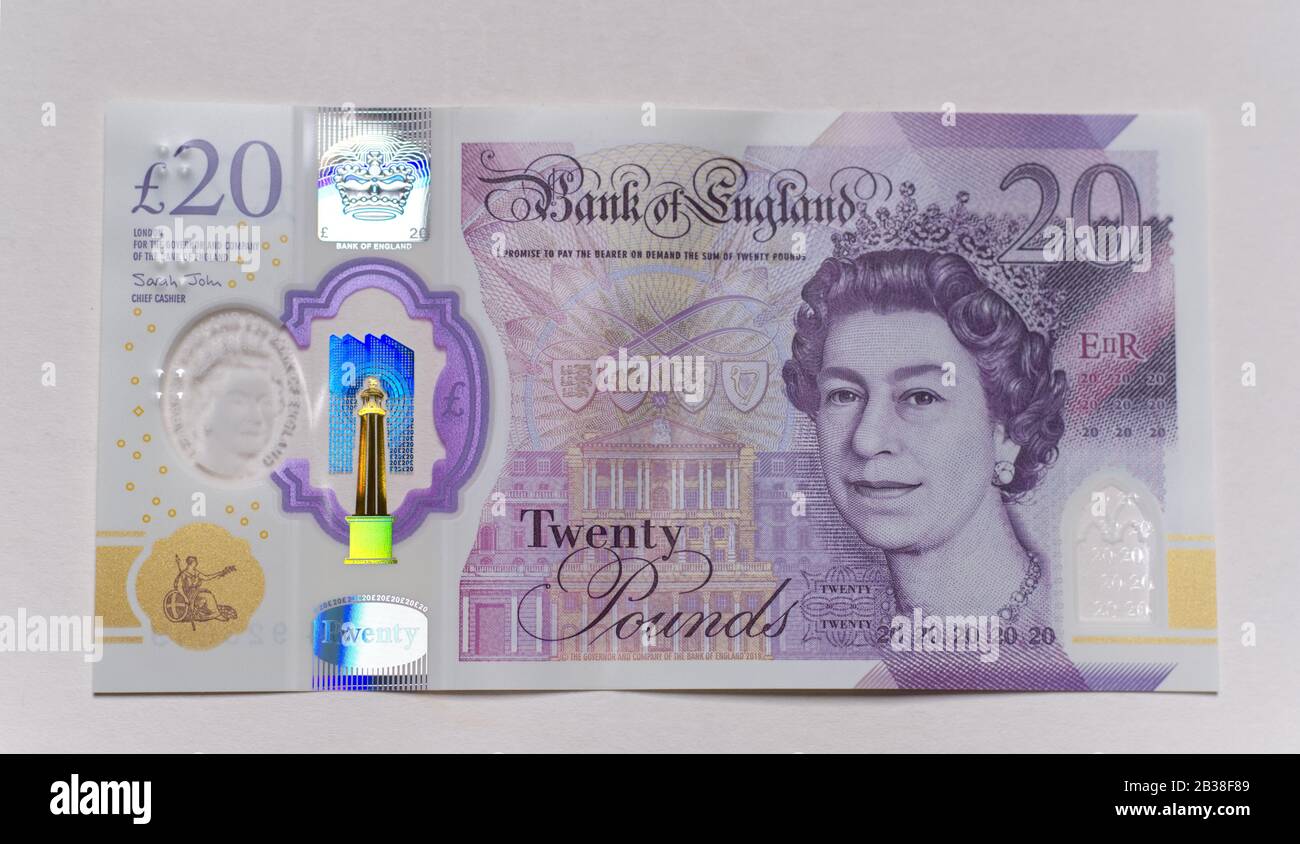 New 20 pound note hi-res stock photography and images - Alamy