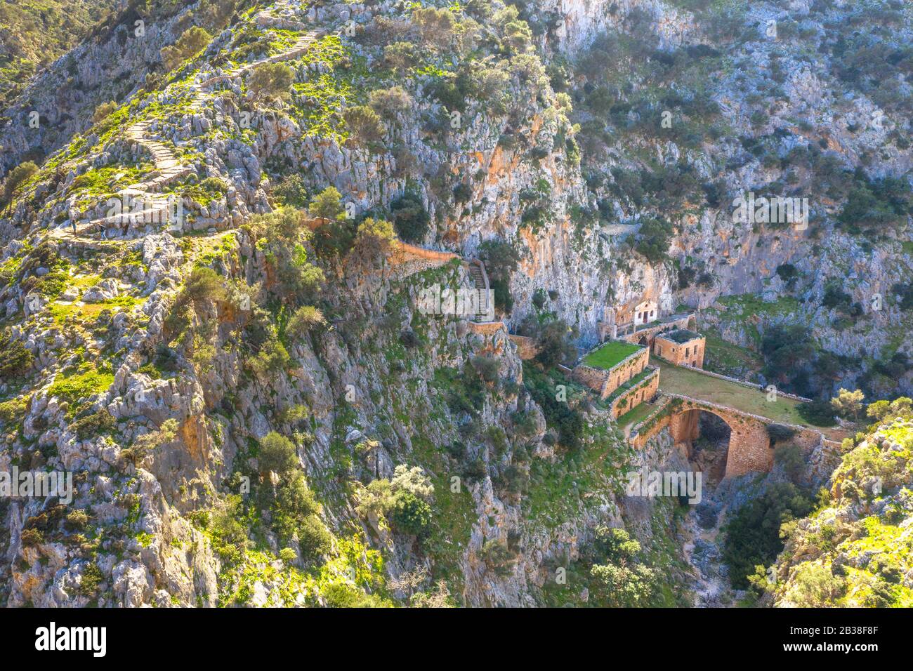 The Katholiko Monastery (church of St John the Hermit), near Gouverneto ...