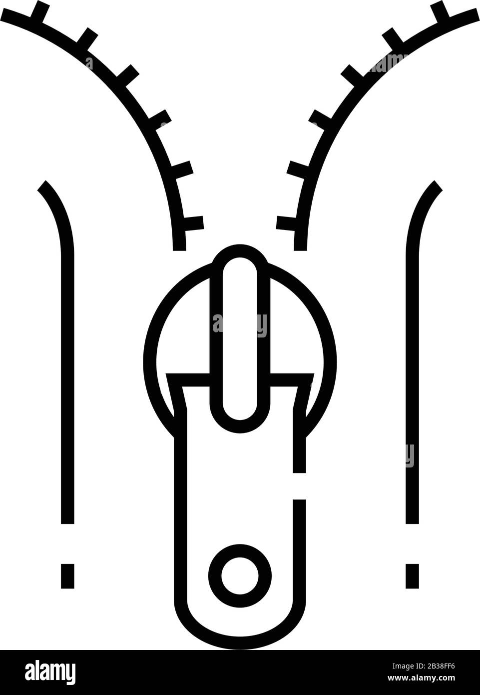 Zipper line icon, concept sign, outline vector illustration, linear symbol Stock Vector Image ...