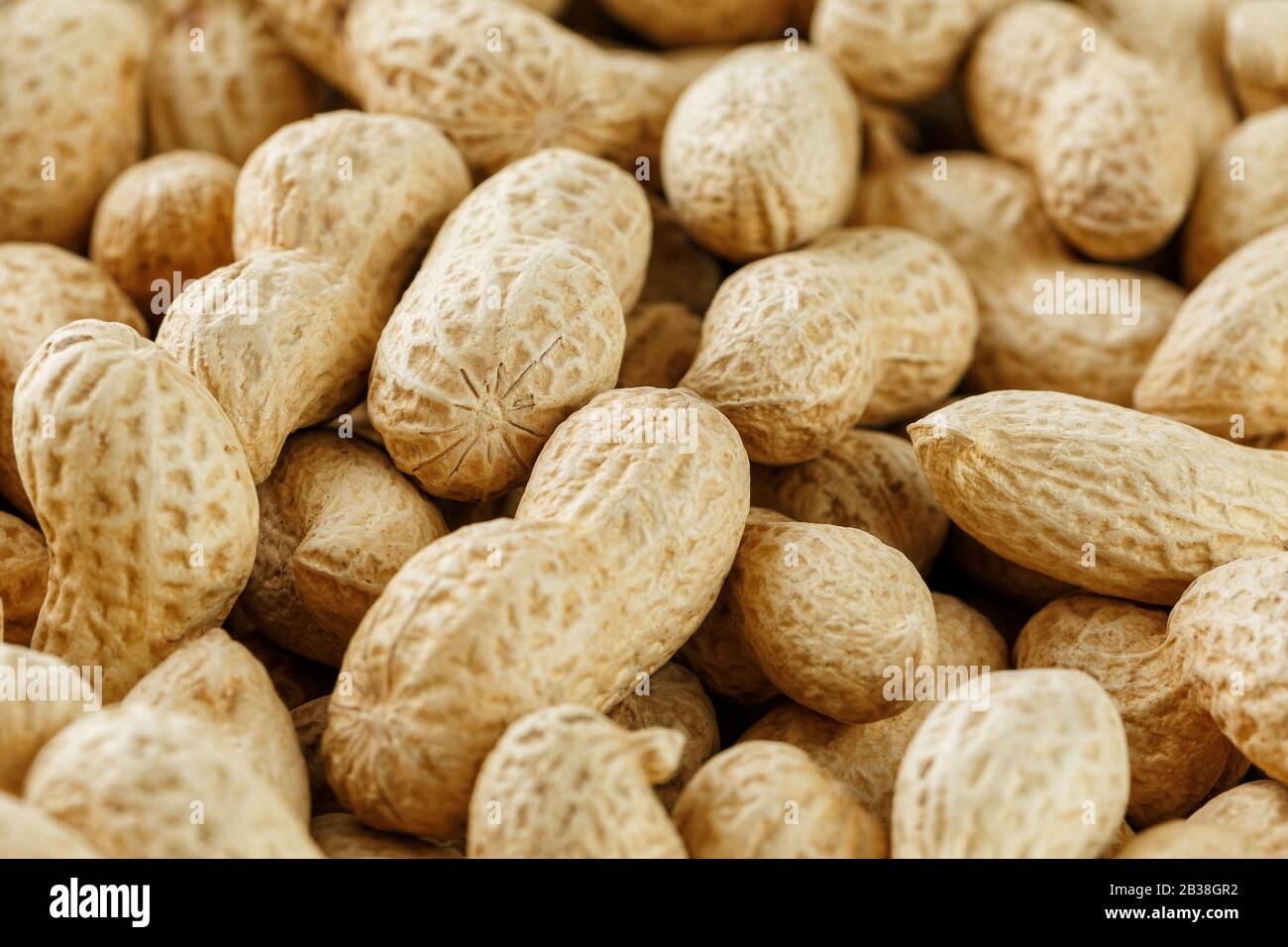 Uncleaned inshell peanuts. Peanuts, for background or textures Stock ...