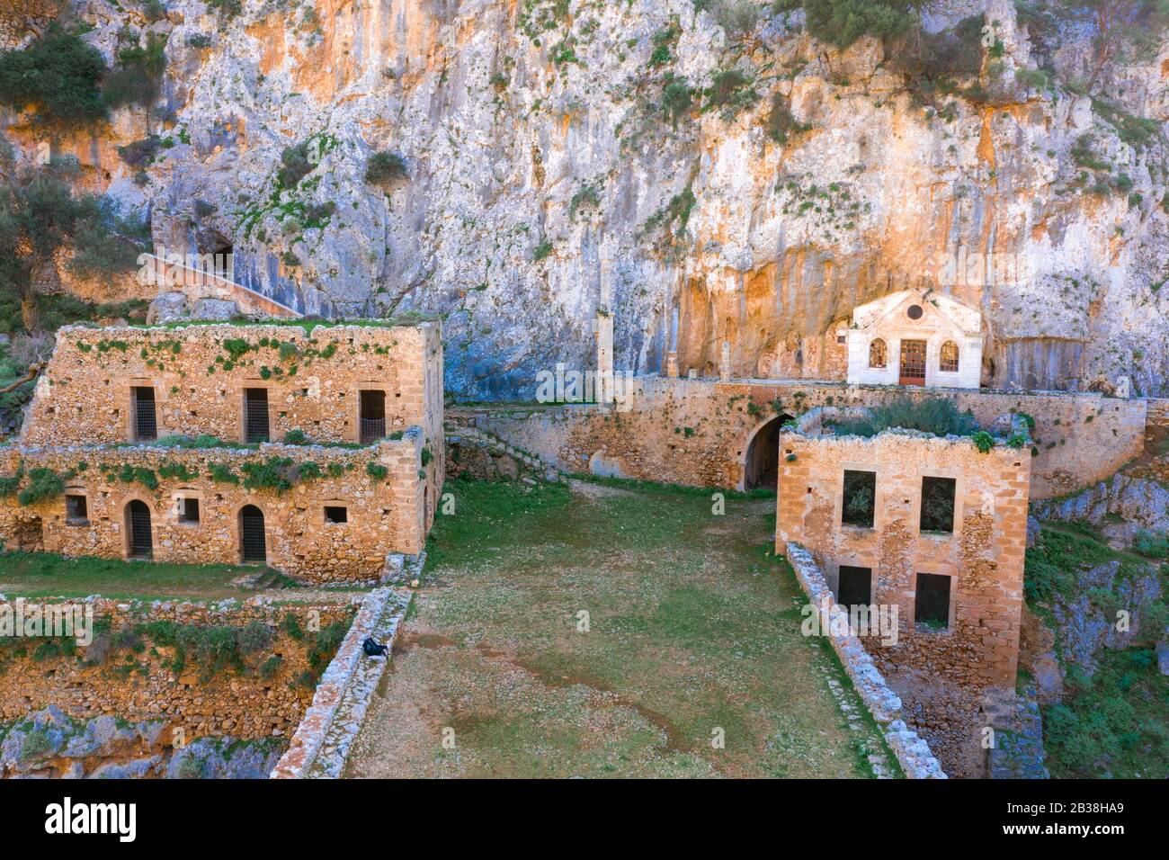 The Katholiko Monastery (church of St John the Hermit), near Gouverneto ...