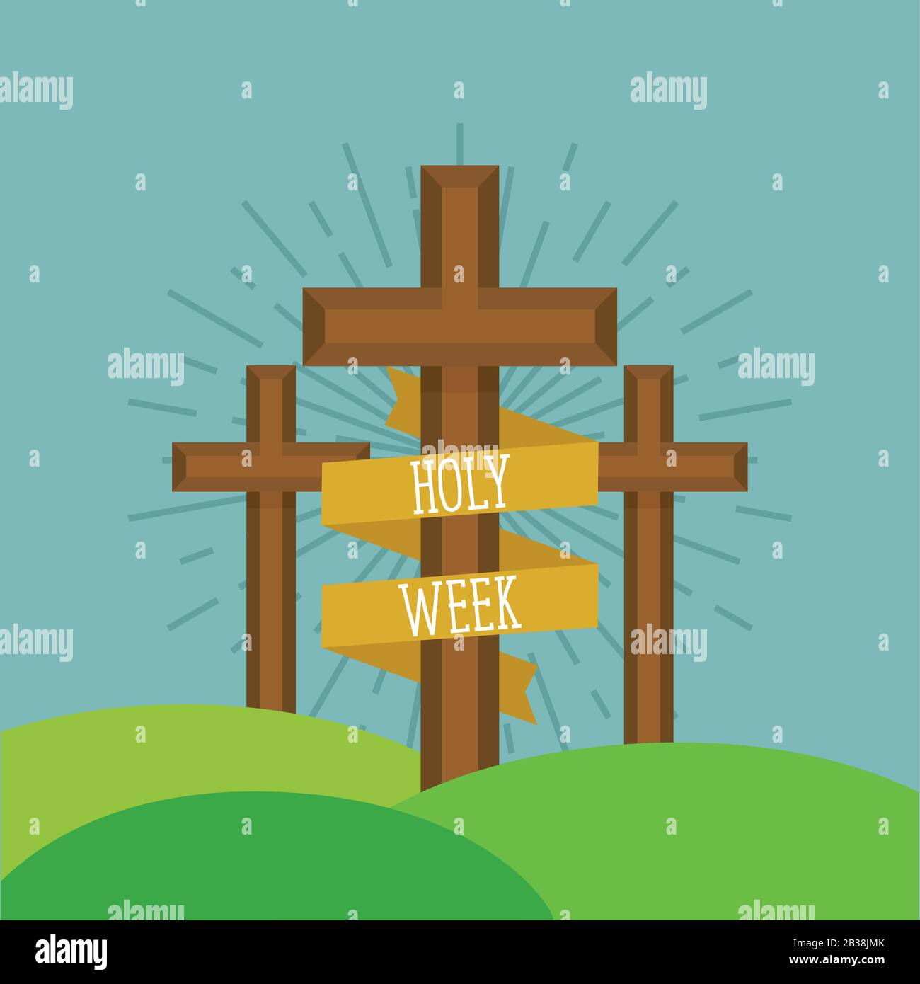 Holy week card Stock Vector Image & Art - Alamy