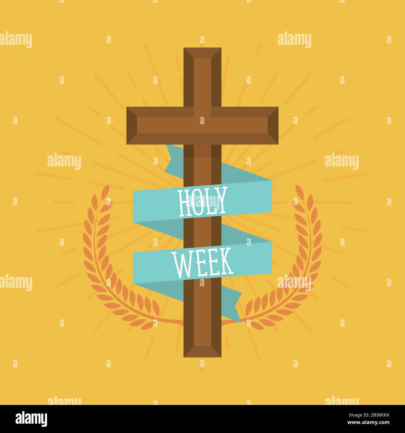 Holy week card Stock Vector Image & Art - Alamy