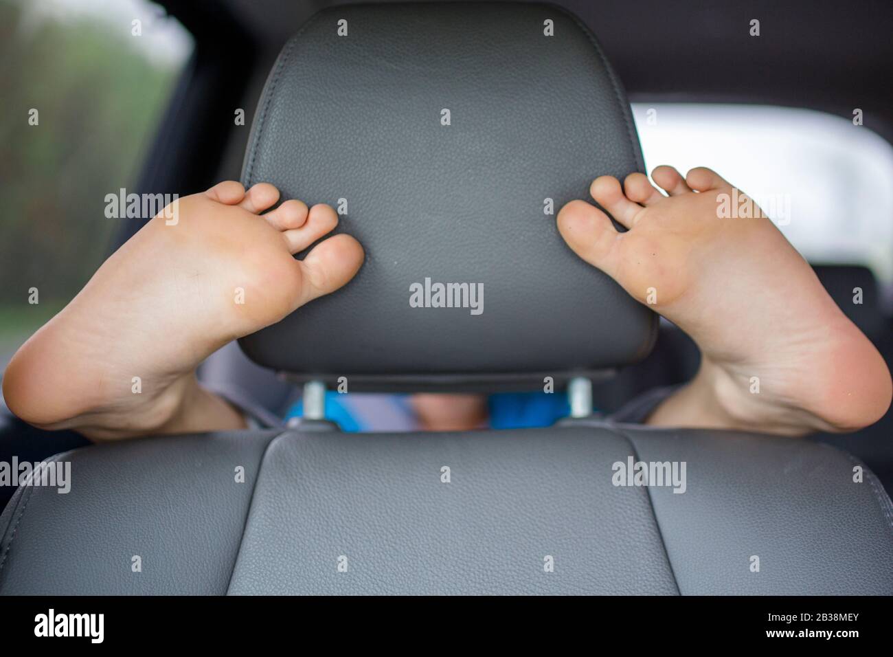 Boy feet car hi-res stock photography and images - Alamy
