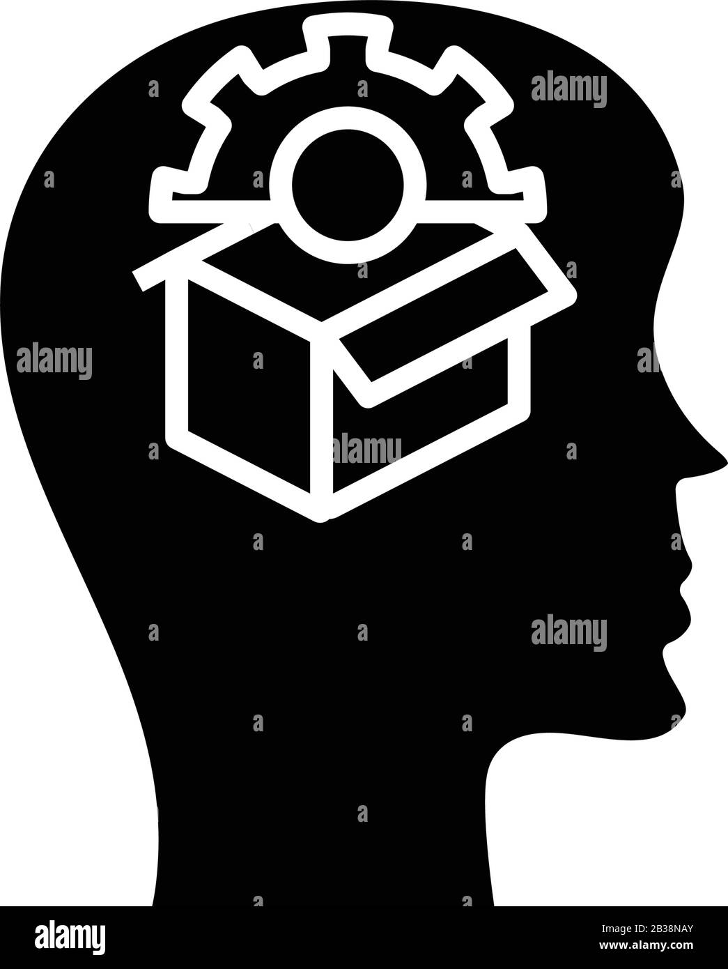 New solution black icon, concept illustration, vector flat symbol ...