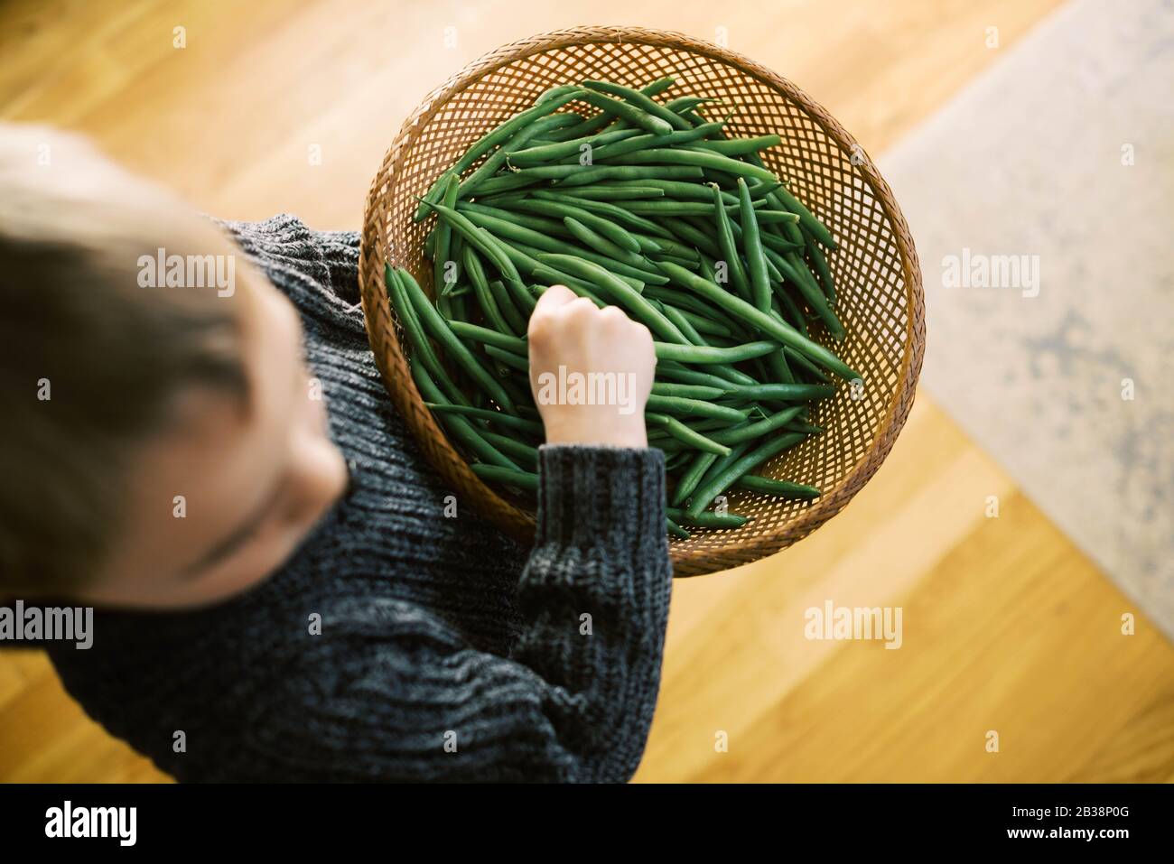 Child holding bean seed hi-res stock photography and images - Alamy