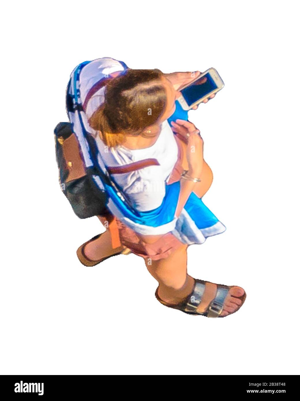 Photo with phone Cut Out Stock Images & Pictures - Alamy