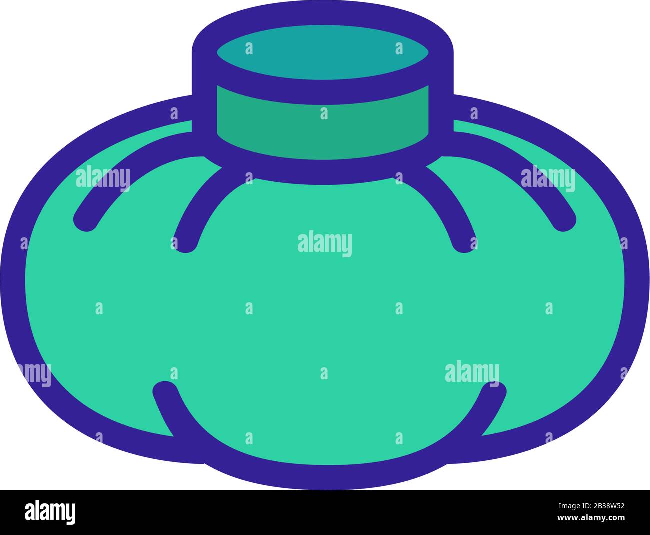 a hot head from a cold icon vector. Isolated contour symbol ...