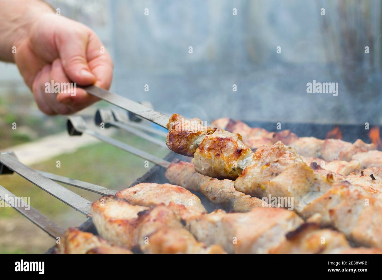 Fat man eating kebab hi-res stock photography and images - Alamy