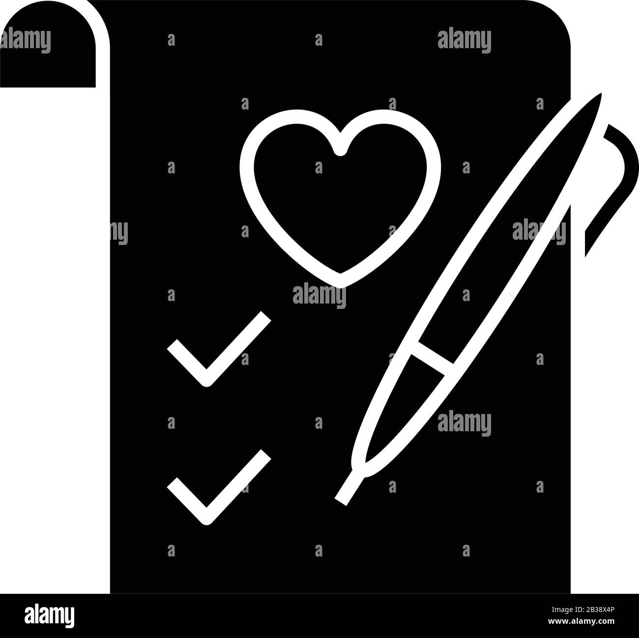 Profile of preferences black icon, concept illustration, vector flat ...