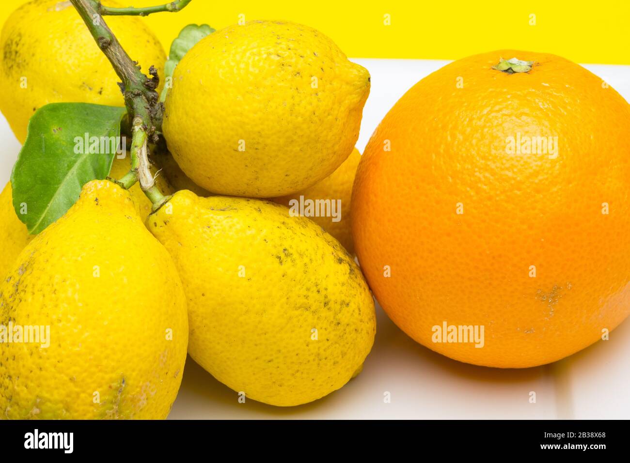 Citrus fruits, oranges and lemons, orange peel oranges and lemon peel ...